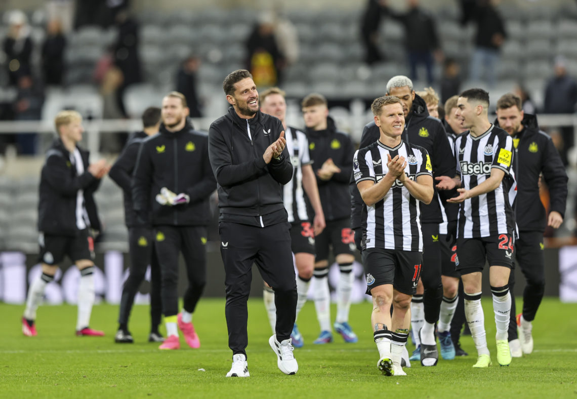 What Jason Tindall was doing at full-time after Newcastle's win yesterday