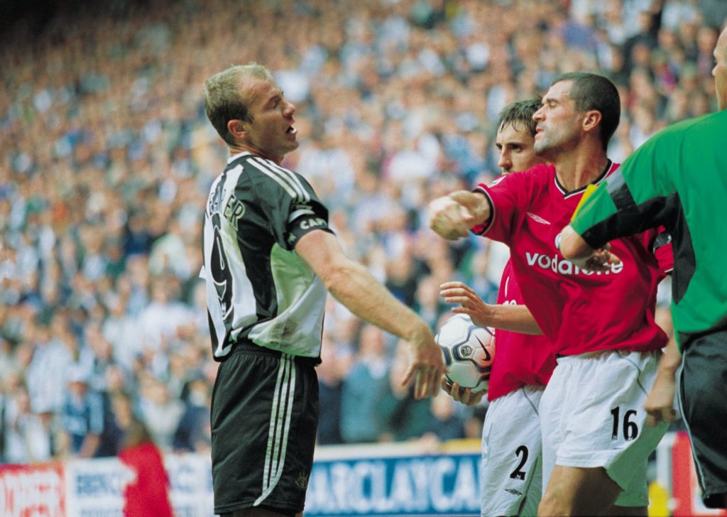 How Alan Shearer got Roy Keane sent off during heated game between ...