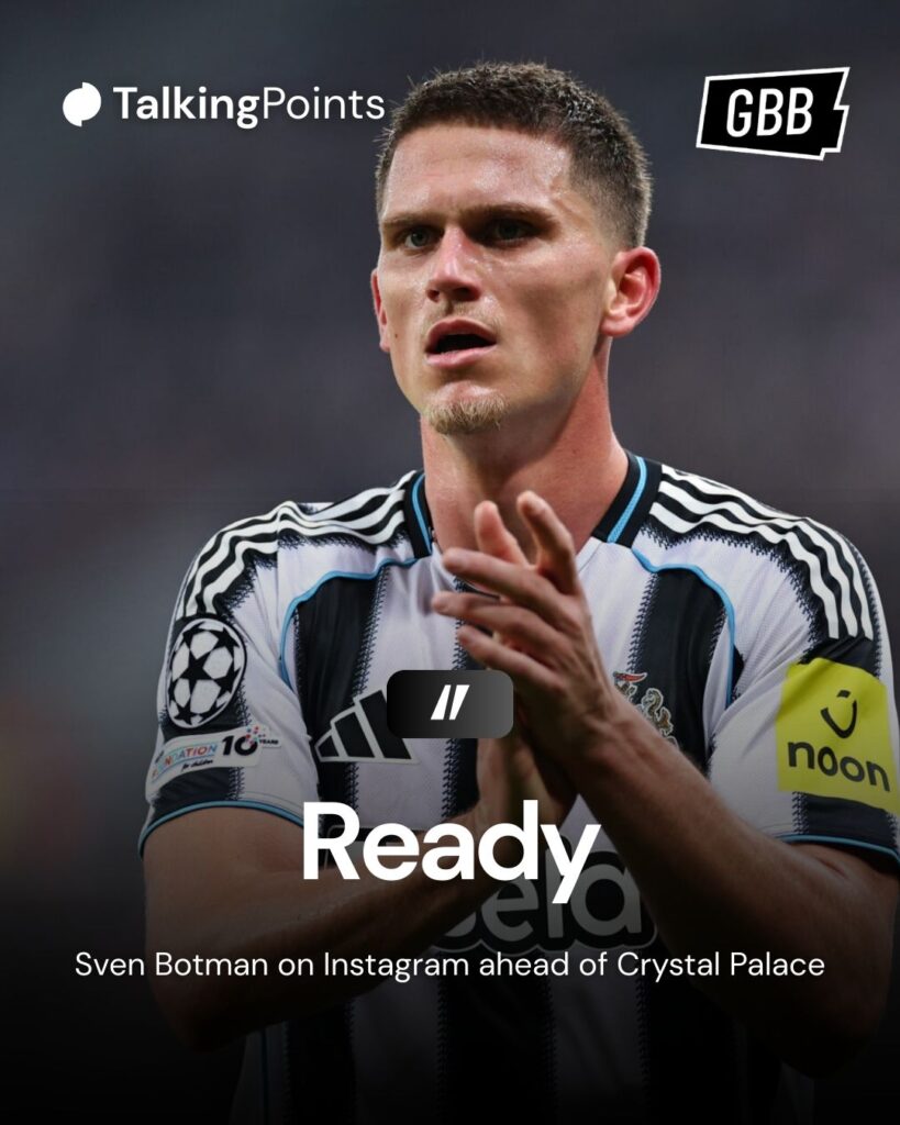 Sven Botman posts one-word hint ahead of Newcastle United vs Crystal Palace